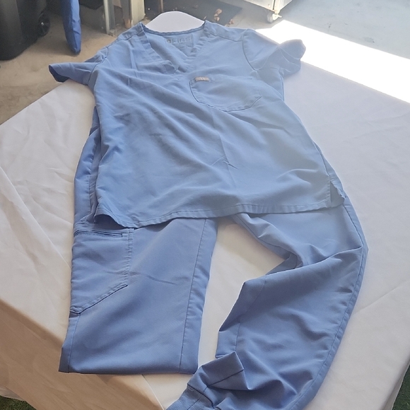 Figs | Pants & Jumpsuits | Figs Sky Blue Scrub Set | Poshmark